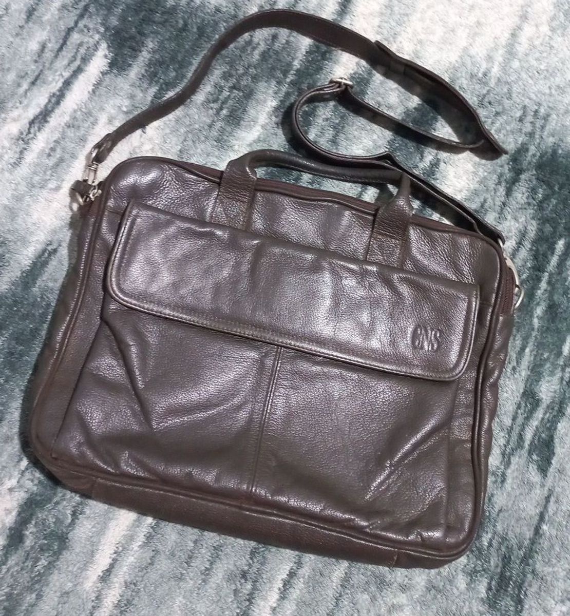 Mala Pasta Executiva em Couro Cns Cor Marrom | Bolsa Masculina Cns ...