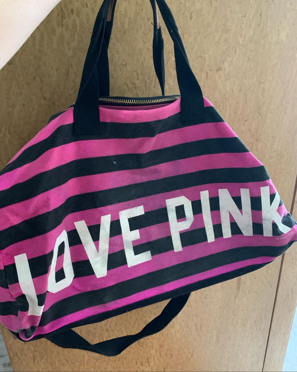 Mala Pink Victorias Secret Preta e Rosa | Mochila Feminina Victorias ...