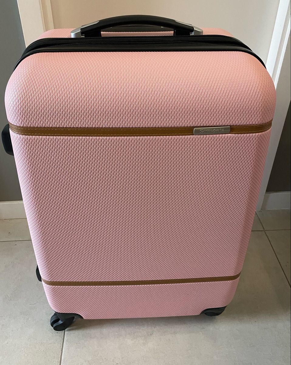 Mala Rígida Média Samsonite Rosa | Mala Samsonite Usado 76373763 | enjoei