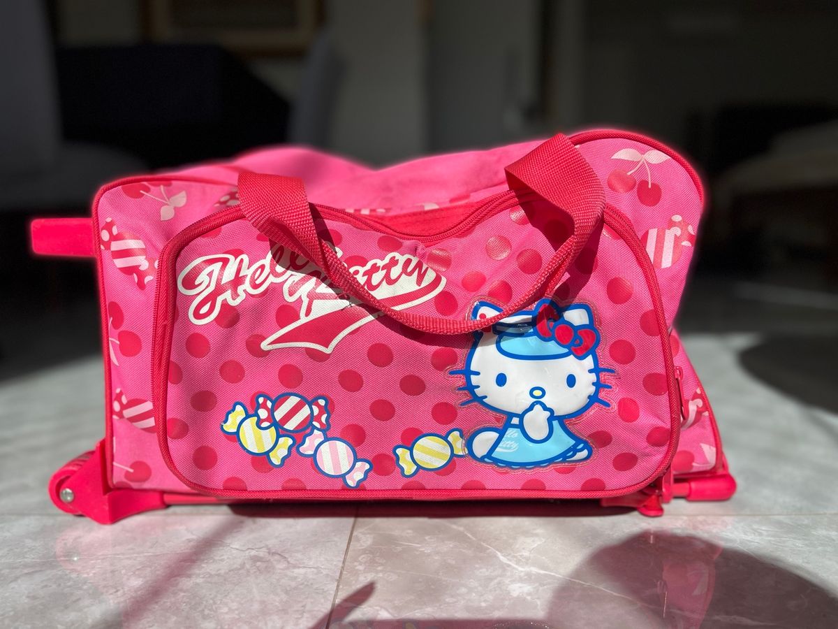 Mala Rodinha Hello Kitty | Item Infantil Sanrio Original Usado 74965139 ...