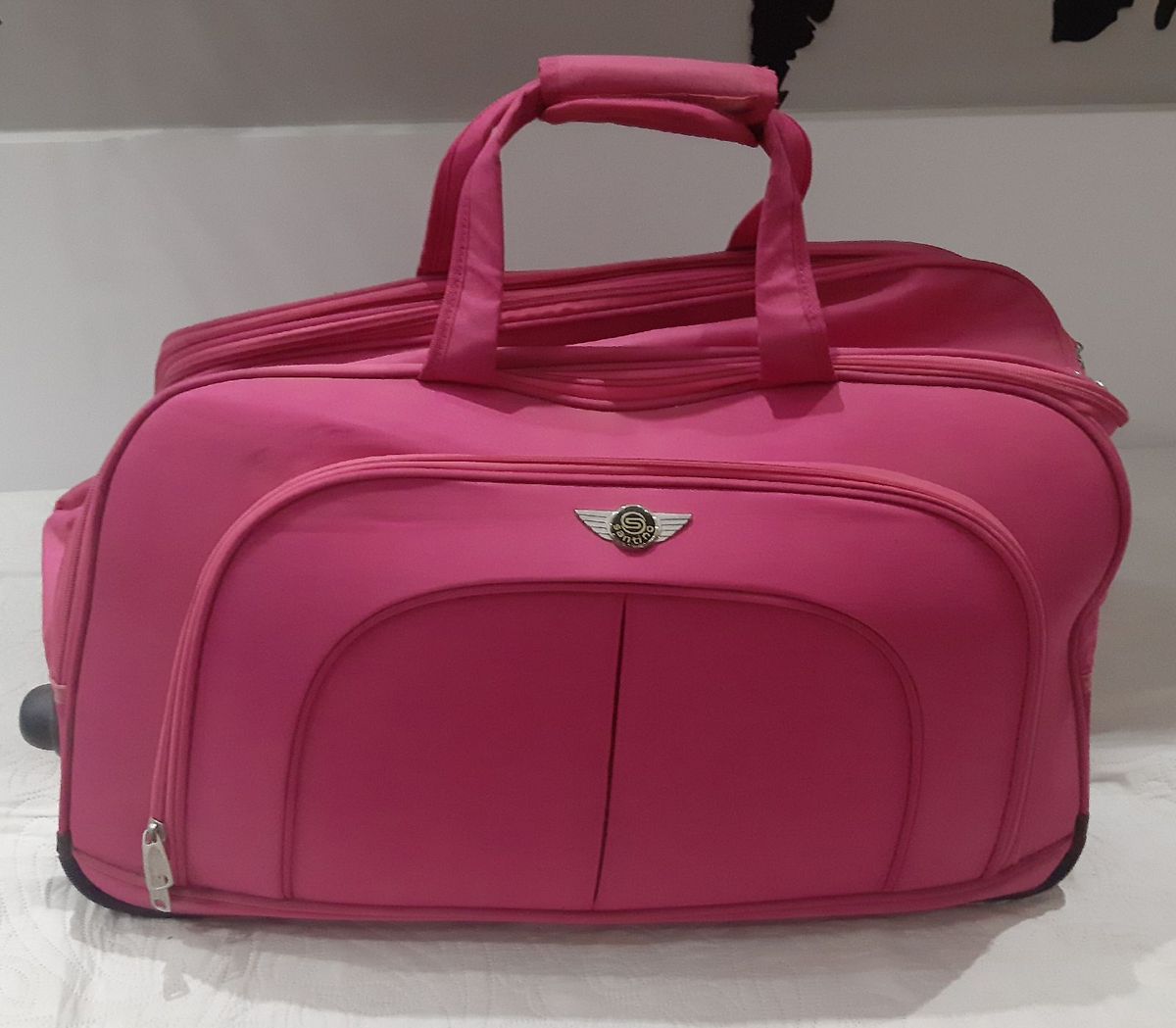 Mala Rosa de Tamanho Médio 55 Litros. | Mala Santino Usado 58503950 ...