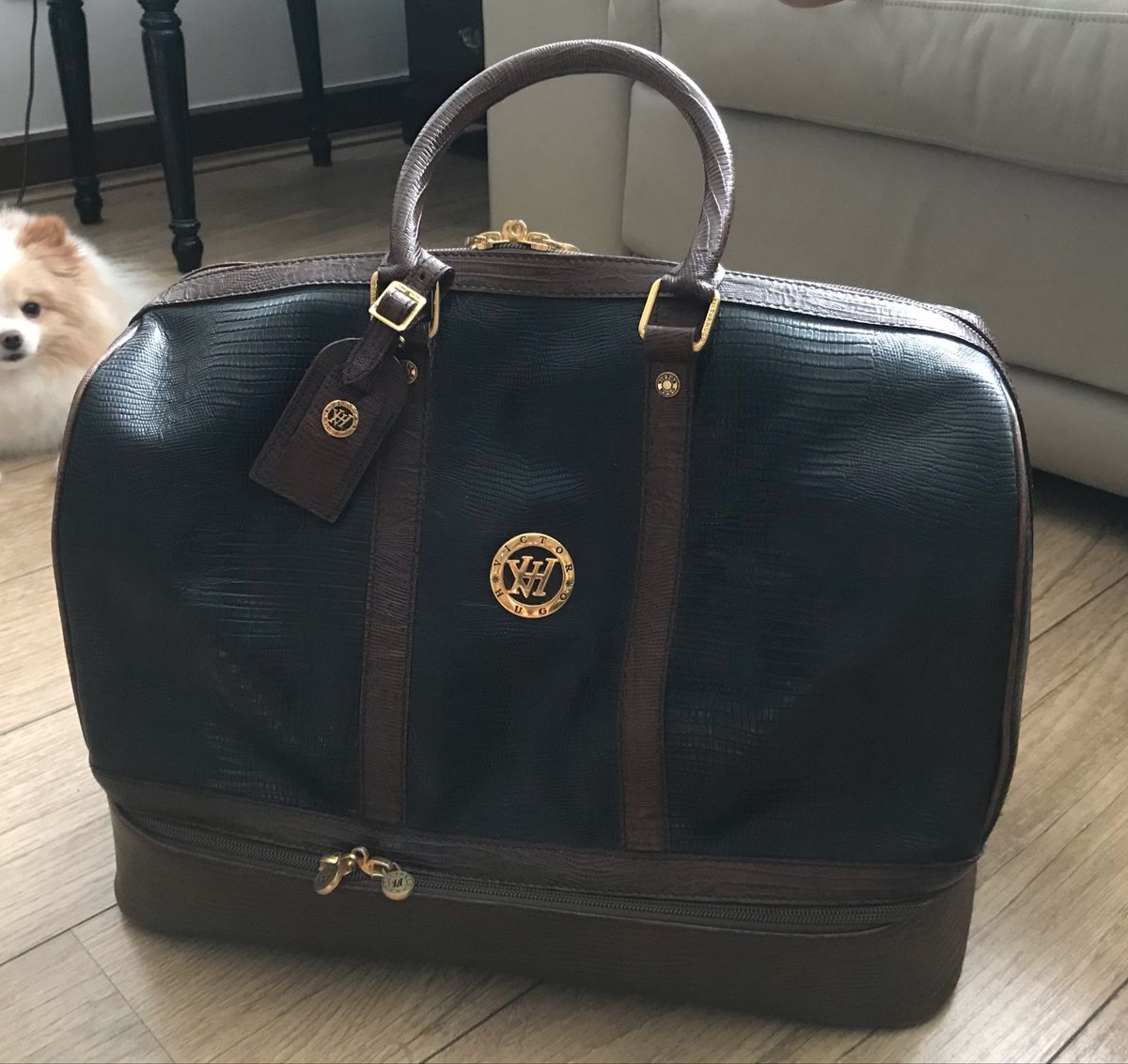 Mala Victor Hugo Couro | Bolsa de mão Feminina Victor Hugo Usado ...