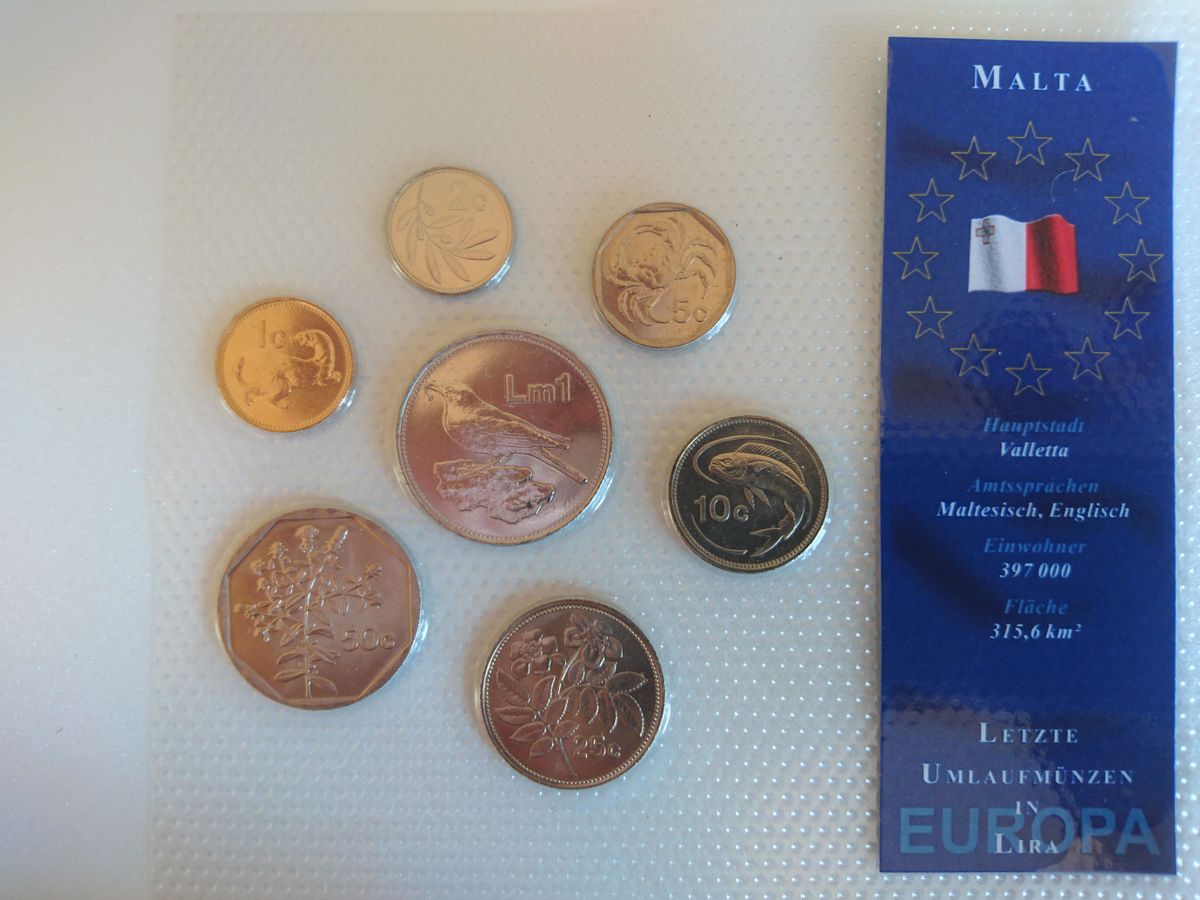 Malta - Set Pré Euro - 7 Moedas - Fc | Cacareco Latvijas Repúblika Novo ...