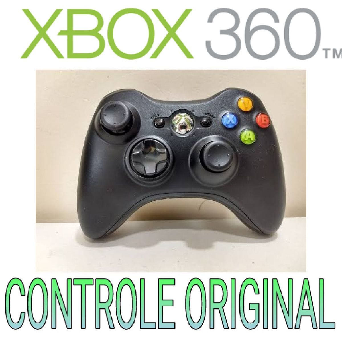 Manete Xbox 360 sem Fio Original Microsoft | Acessório p/ Videogame ...