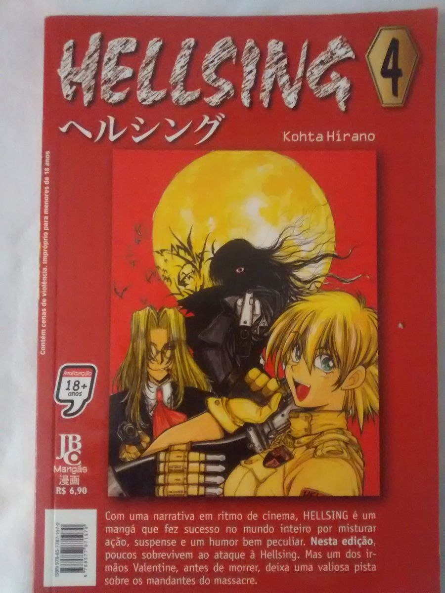 Manga do Hellsing Volume 4. | Livro Hellsing, Manga. Usado 19276987 | enjoei
