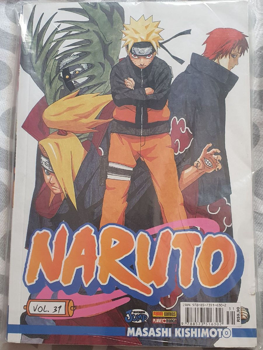 Mangá Naruto Vol. 31 | Livro Panini Comics Usado 51712982 | enjoei