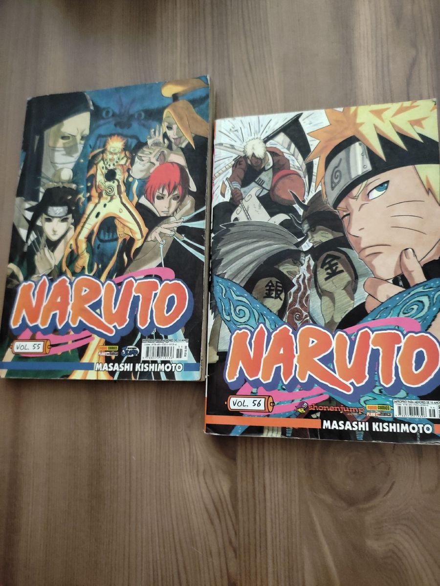 Mangá Naruto Vol. 55 e 56 | Livro Panini Comics Usado 72049800 | enjoei