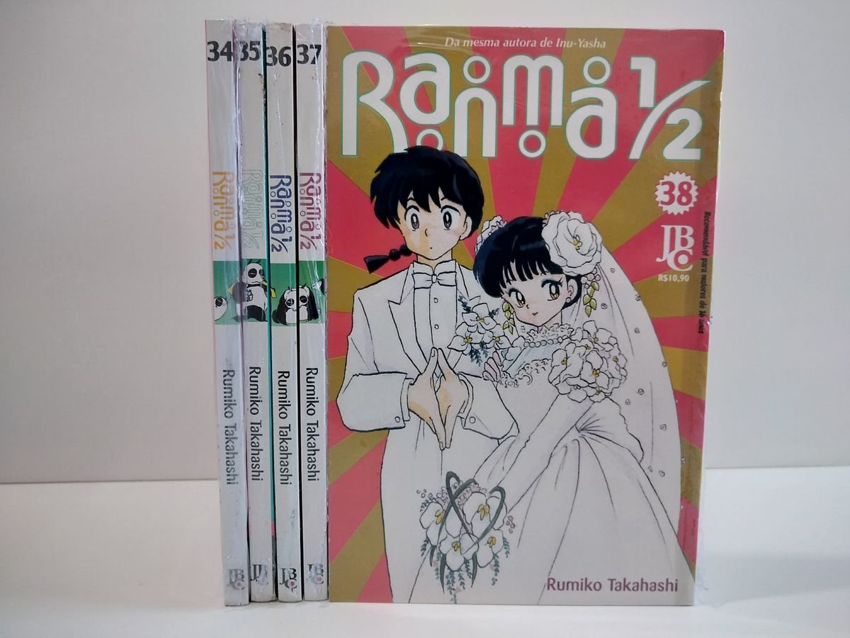 Mangá Ranma 1/2 - Volumes 34 Ao 38 | Livro Editora Jbc Nunca Usado ...