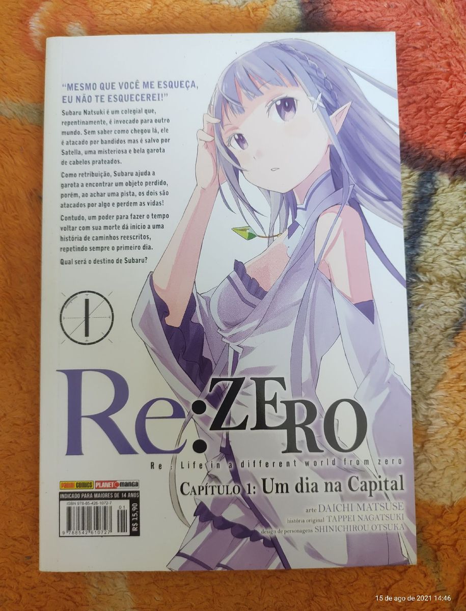 Mangá Re: Zero Vol 1 | Item de Papelaria Usado 59405717 | enjoei