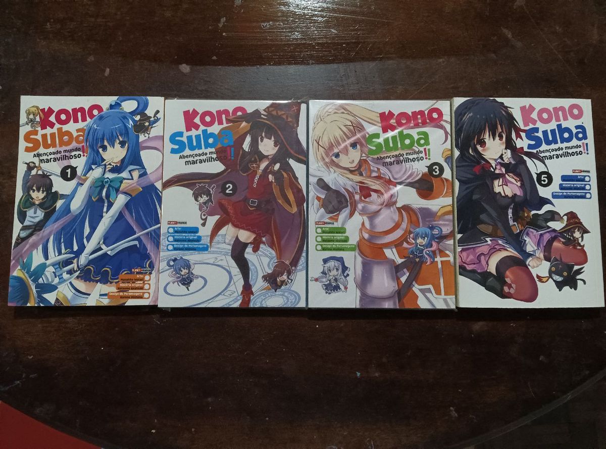 Mangás de Kono Suba Vol 1,2,3 e 5 | Livro Panini Comics Usado 126708979 ...