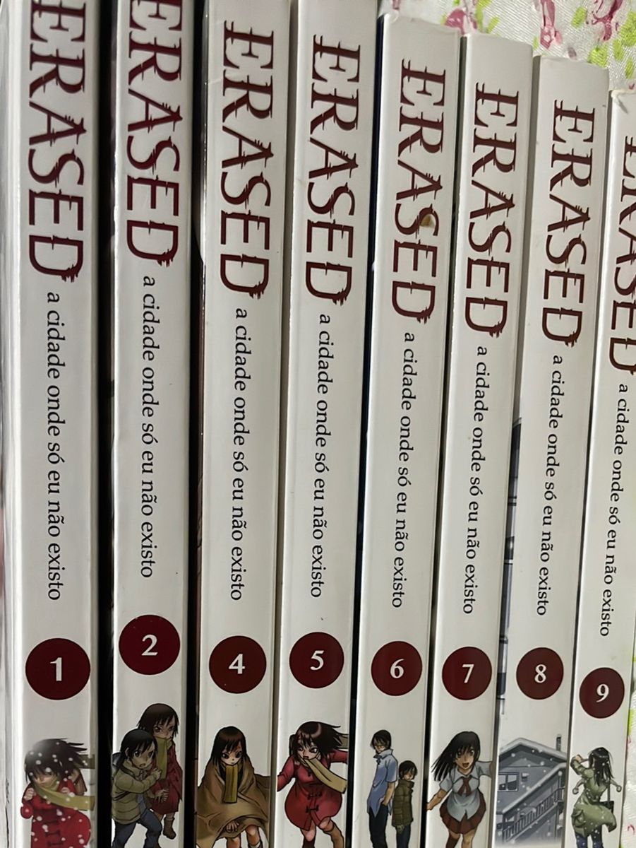 Mangás Erased; Volumes 9, 8, 7, 6 e 2 | Livro Jbc Usado 80499916 | enjoei