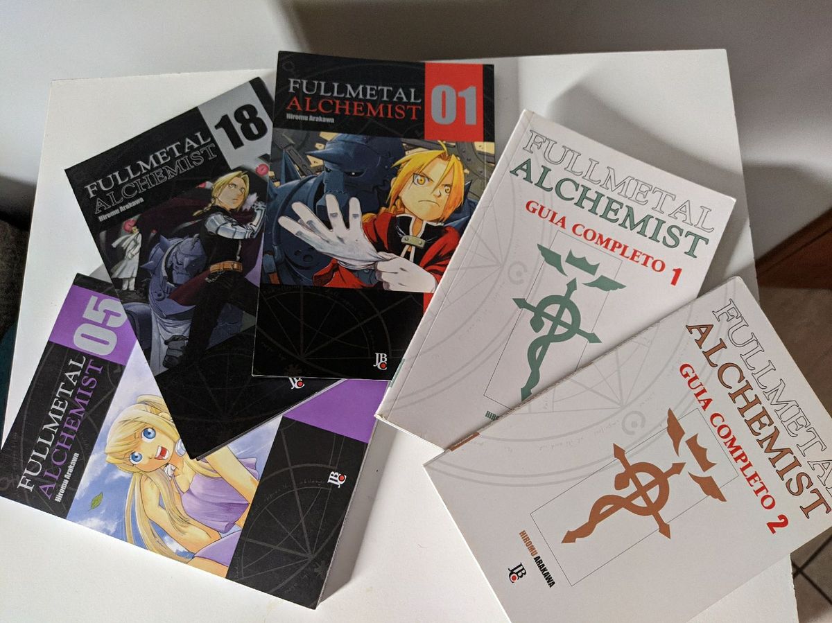 Combo de Mangá Fullmetal Alchemist Volume 1, Volume 5, Volume 18, Guia ...