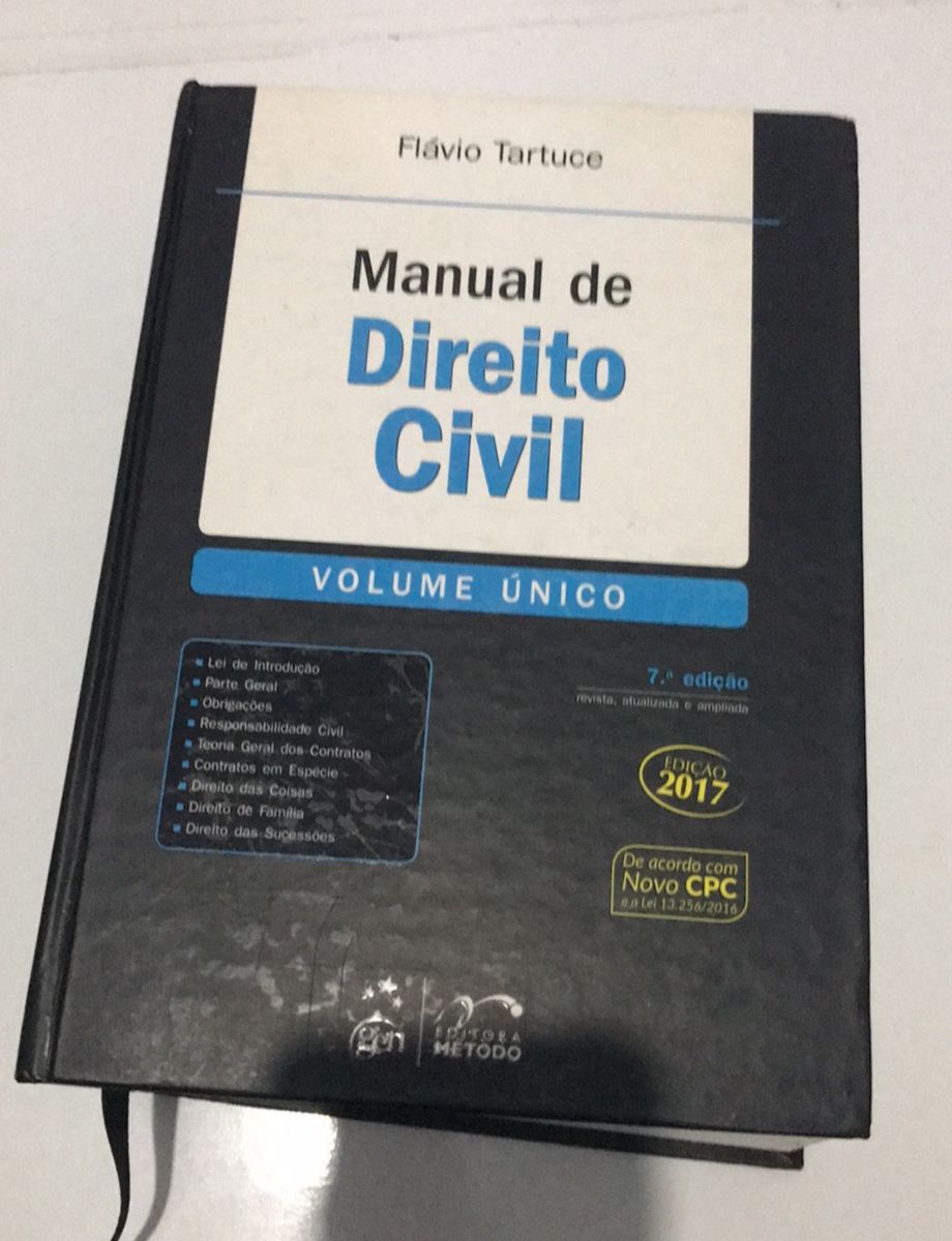 Manual de Direito Civil - Flávio Tartuce - Volume Único | Livro Editora ...