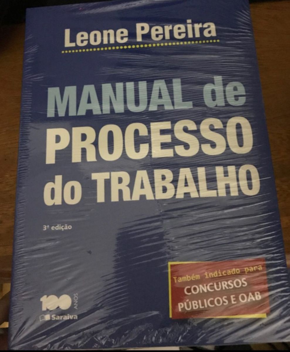Manual de Processo do Trabalho | Livro Nunca Usado 23482522 | enjoei