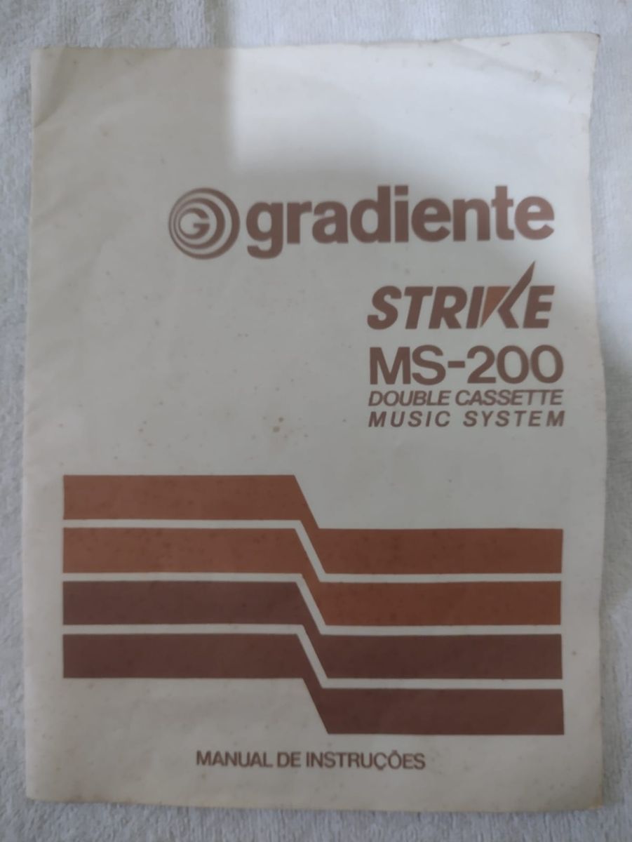 Manual Original do Toca Disco Gradiente Ms-200. | Cacareco Usado 67470012 | enjoei