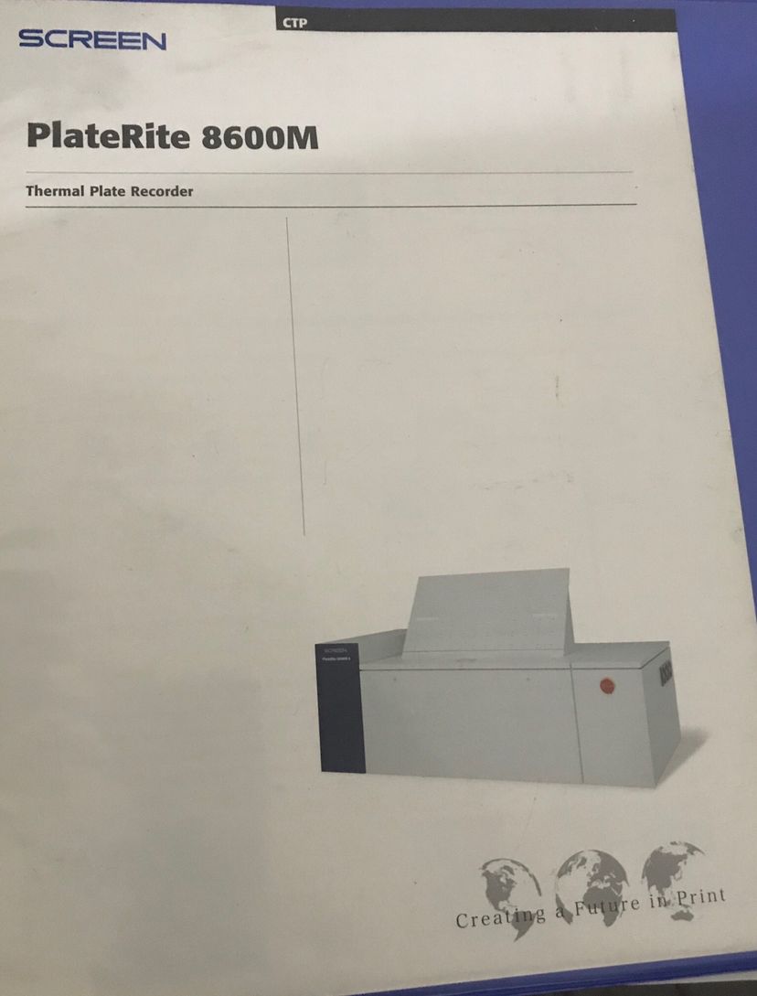 Manual Técnico Ctp Screen 8600m com Anotações de Treinamento | Livro ...