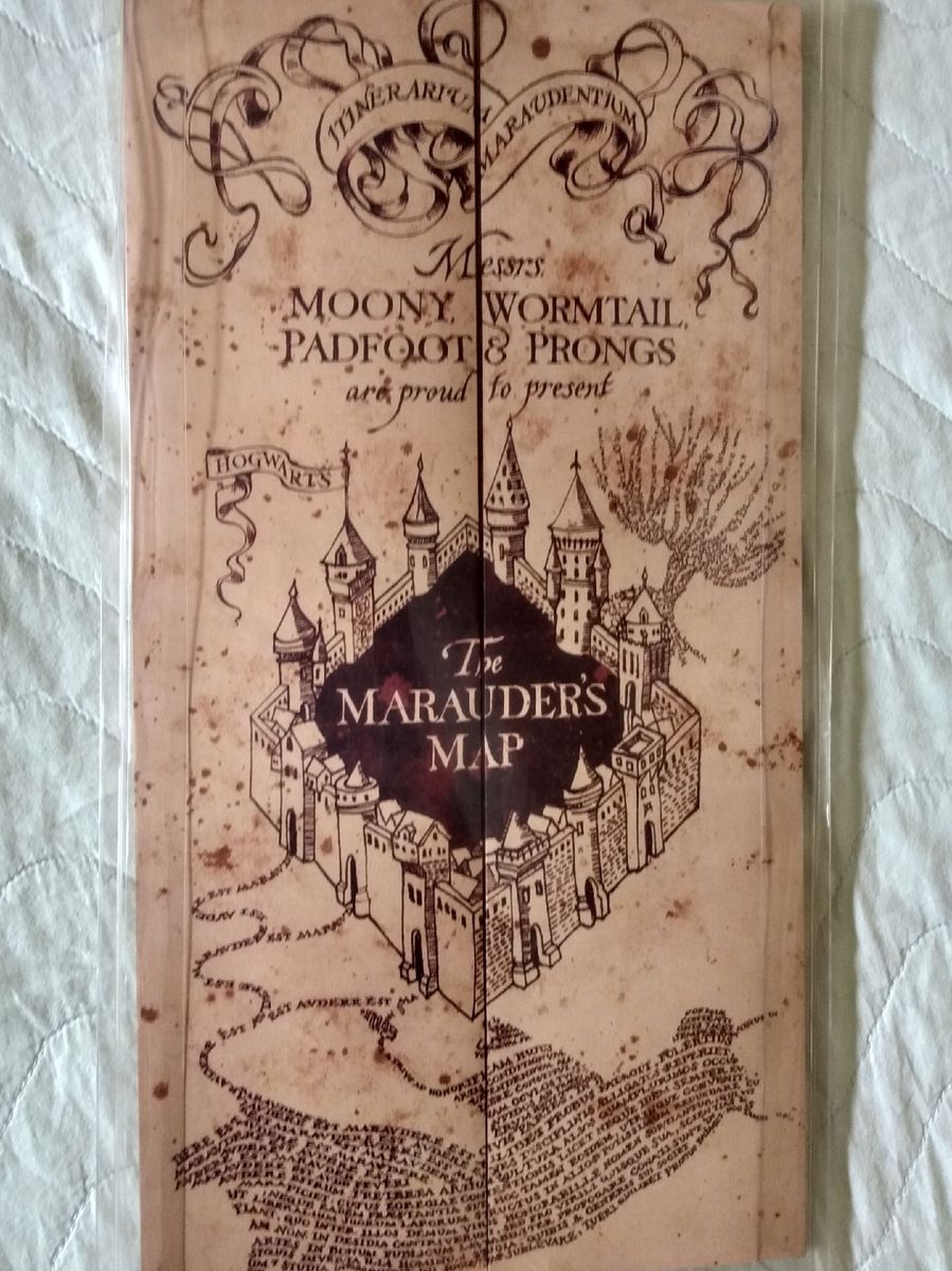 Mapa do Maroto Harry Potter Oficial Colecionador | Livro Harry Potter ...