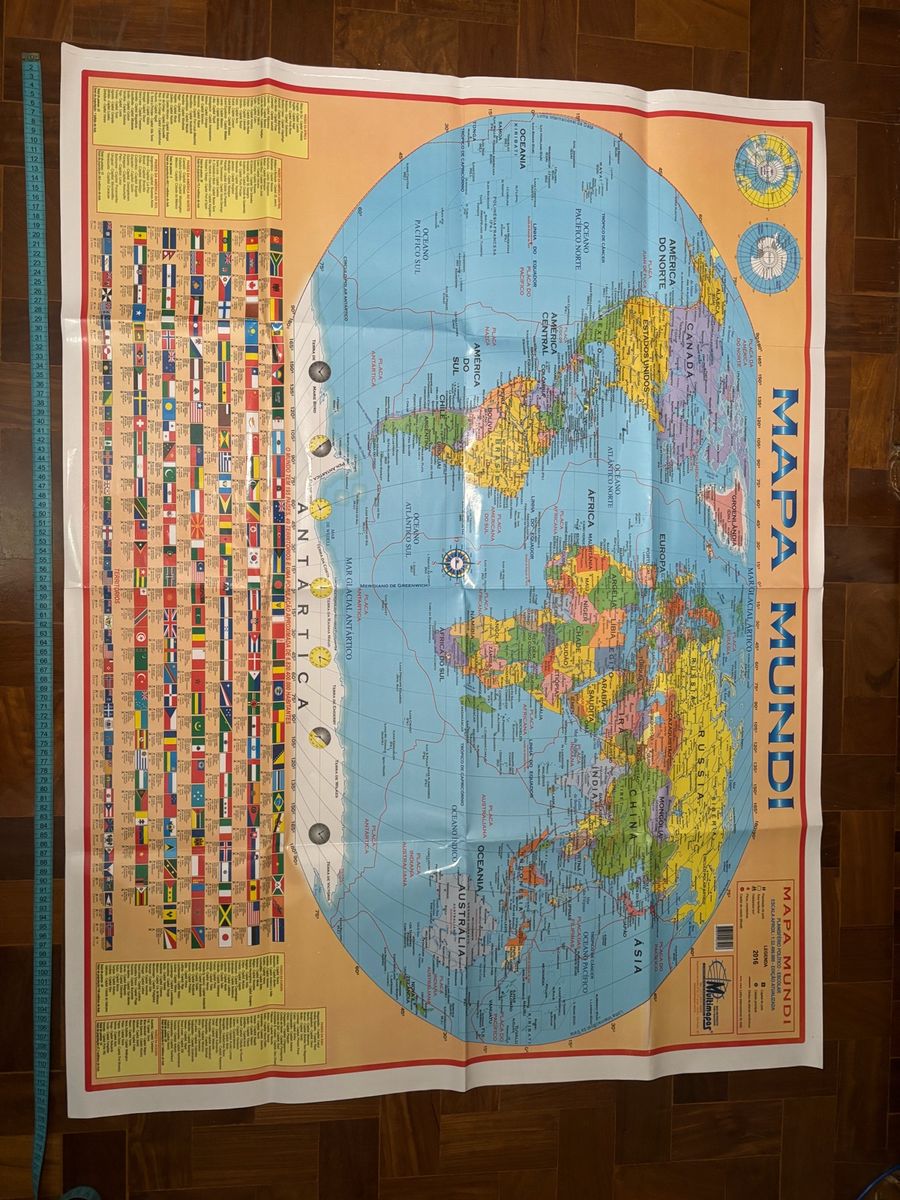 Mapa Mundi Multimapas 2016 | Item de Decoração Multimapas Usado ...