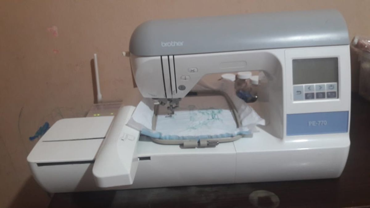 Máquina de Bordar Brother Pe 770 | Eletrodoméstico Brother Usado ...