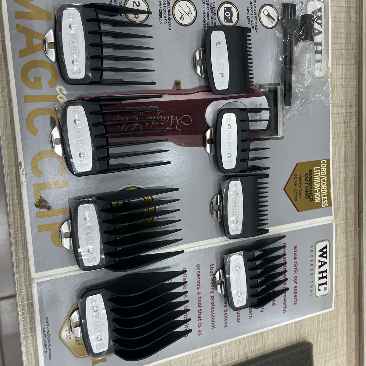 Máquina de Corte Masculino Whal Magic Clip Vermelha | Produto Masculino Wahl Nunca Usado ...