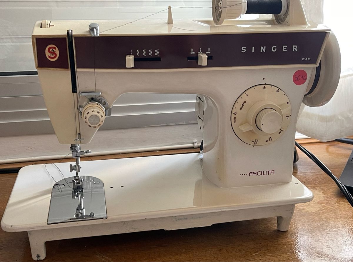Máquina de Costura Singer 248 | Produto Vintage e Retro Singer Usado ...