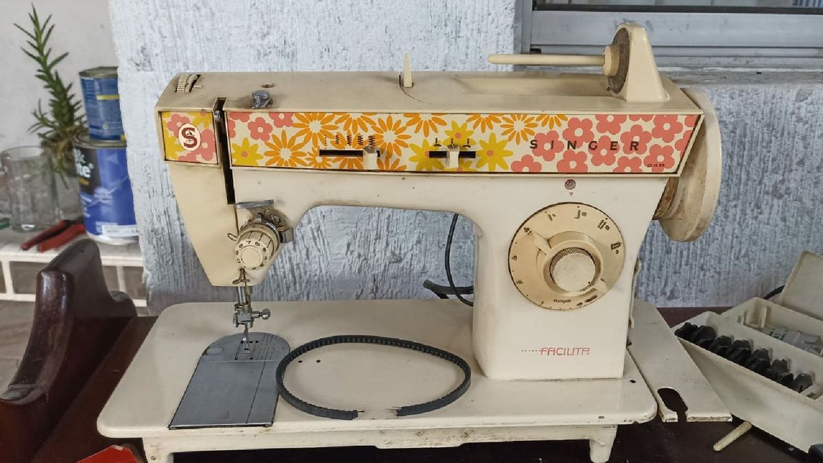 Máquina de Costura Singer 248 | Produto Vintage e Retro Singer Usado ...