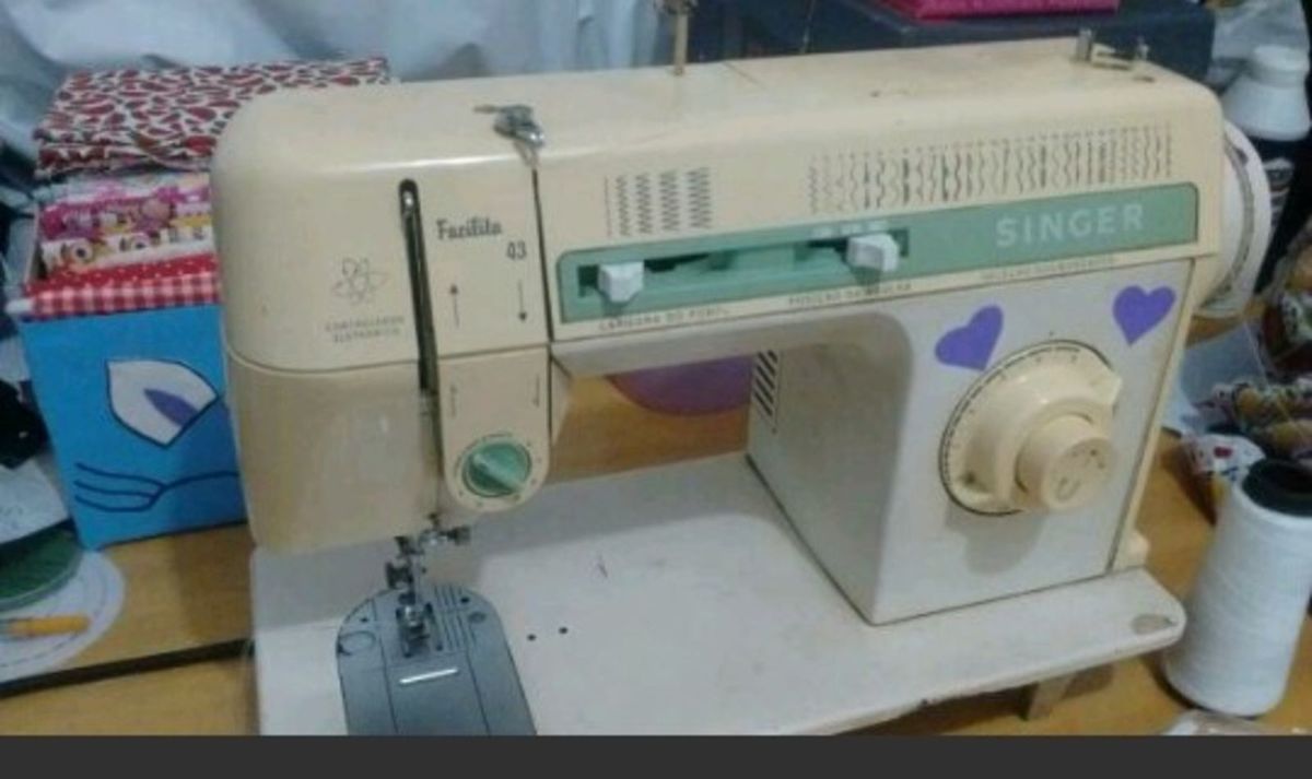 Máquina de Costura Singer Facilita 450 | Eletrodoméstico Singer Usado ...
