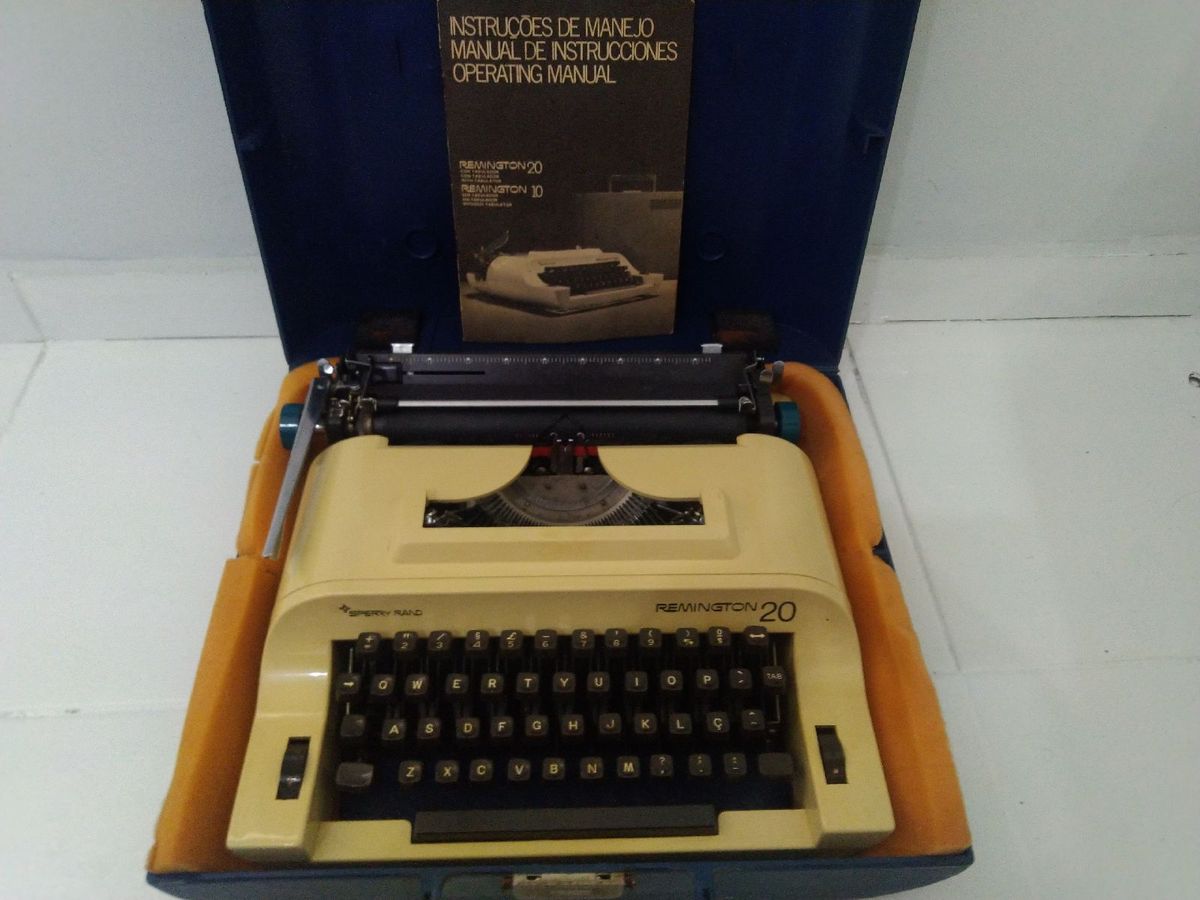 Máquina de Escrever Remington 20 Sperry Rand | Produto Vintage e Retro ...