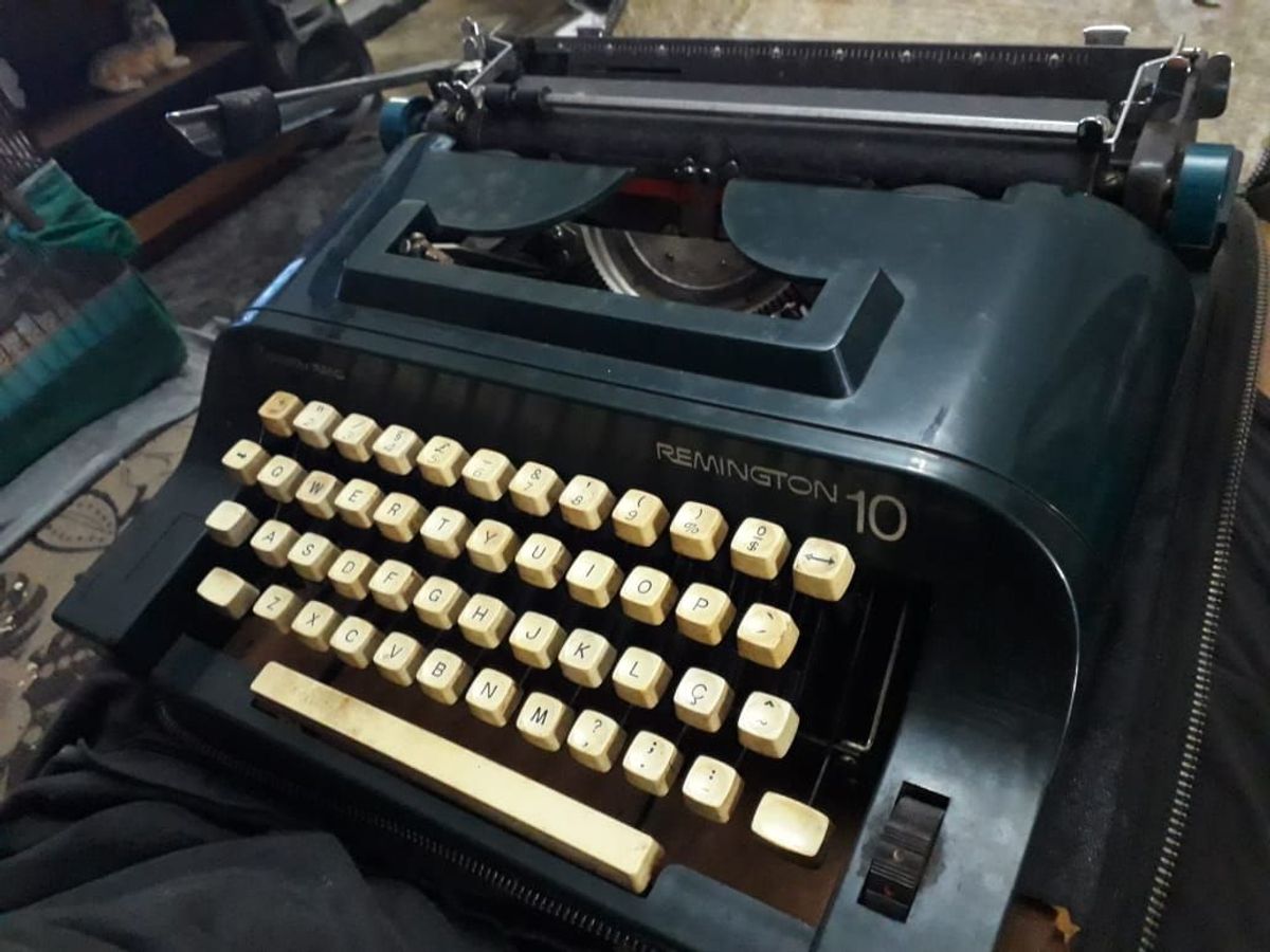 Máquina de Escrever Sperry Rand Remington 10 Década 70 Antiguidade ...