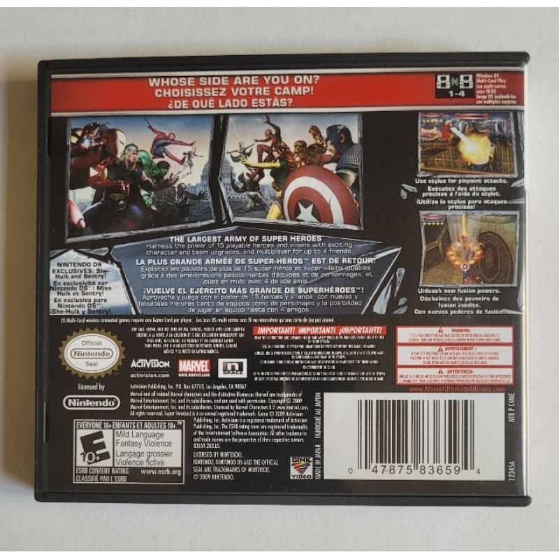 Marvel Ultimate Alliance 2 Nintendo Ds Ds Usado 106429658 enjoei