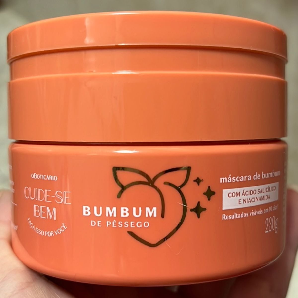 Máscara Bumbum de Pêssego O Boticário | Cosmético Feminino O Boticário ...