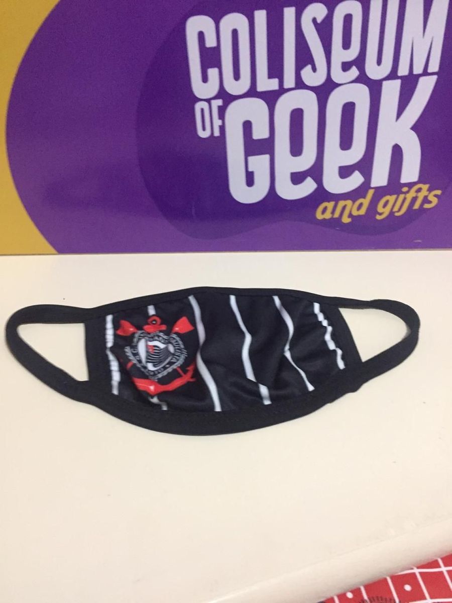 Máscara Camada Dupla Corinthians | Cacareco Coliseum Nunca Usado ...