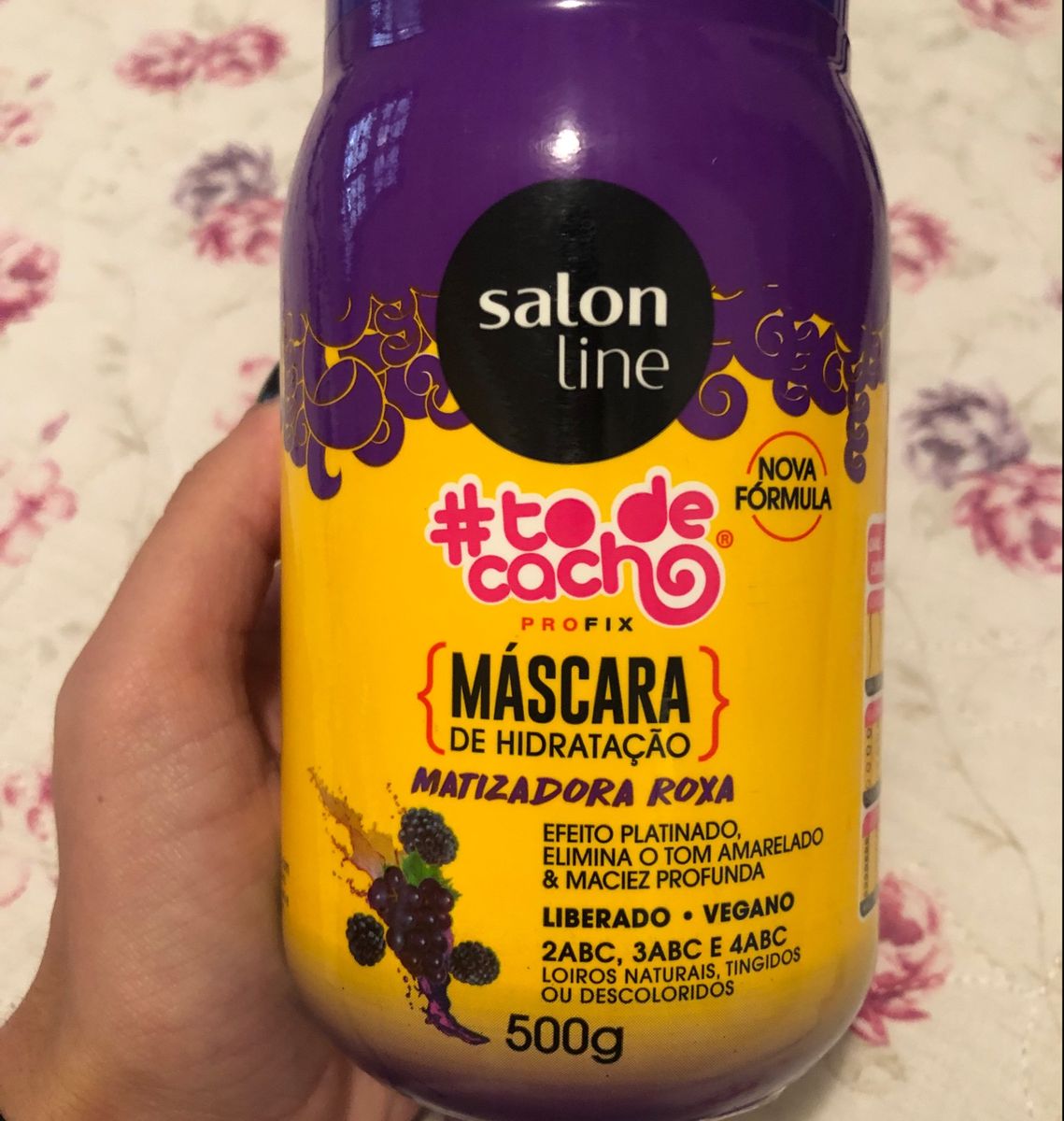Máscara de Hidratação Matizadora Roxa - 500g | Produto p/ Cabelos ...