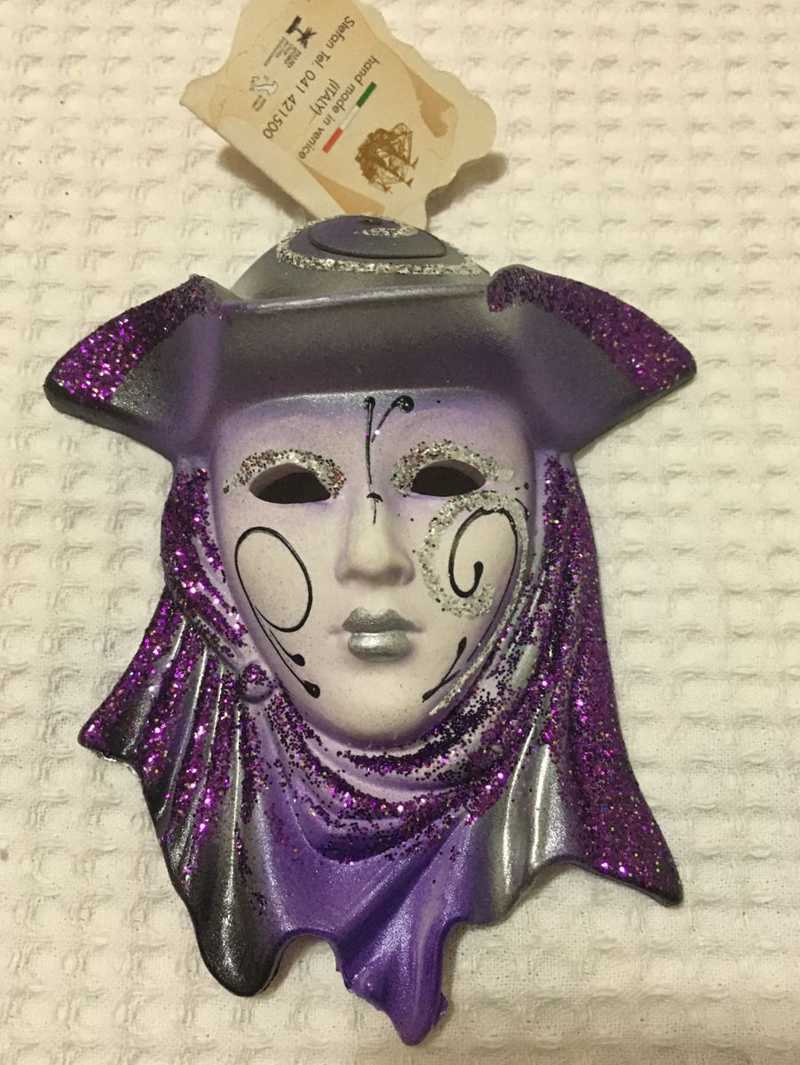 Máscara La Maschera Del Galeano - com Certificado - Hand Made In Venice ...