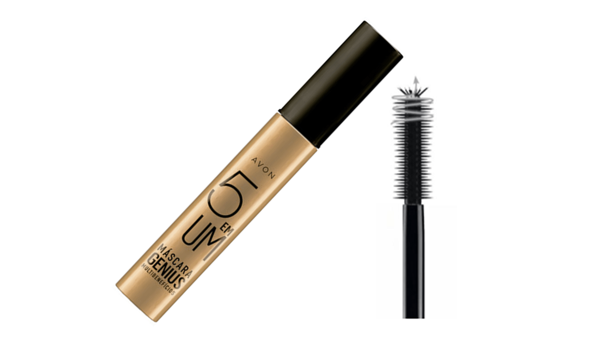 Máscara / Rimel para Cílios Genius Multibenefícios 5 em Um 10ml Avon ...