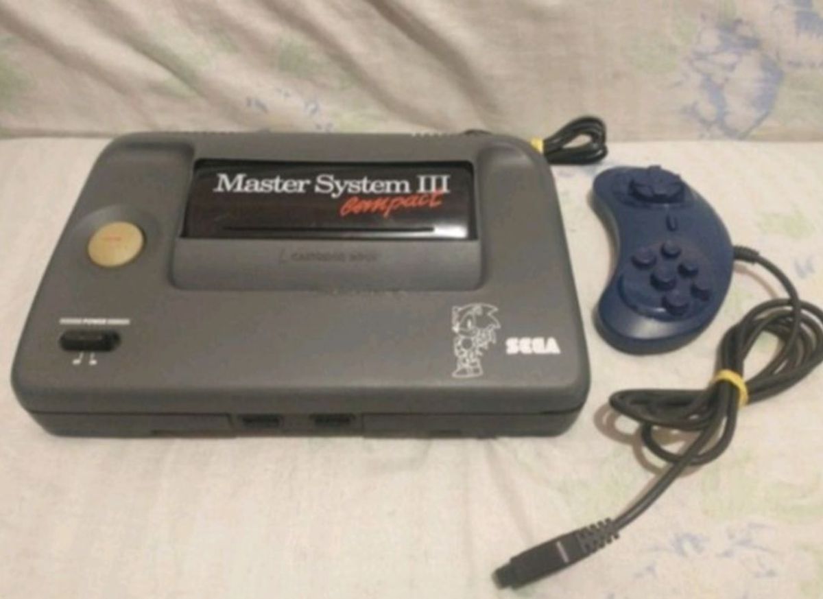 Master System 3 Compact com Sonic + Controle Completo | Console de Videogame Sega Usado 84111346 ...