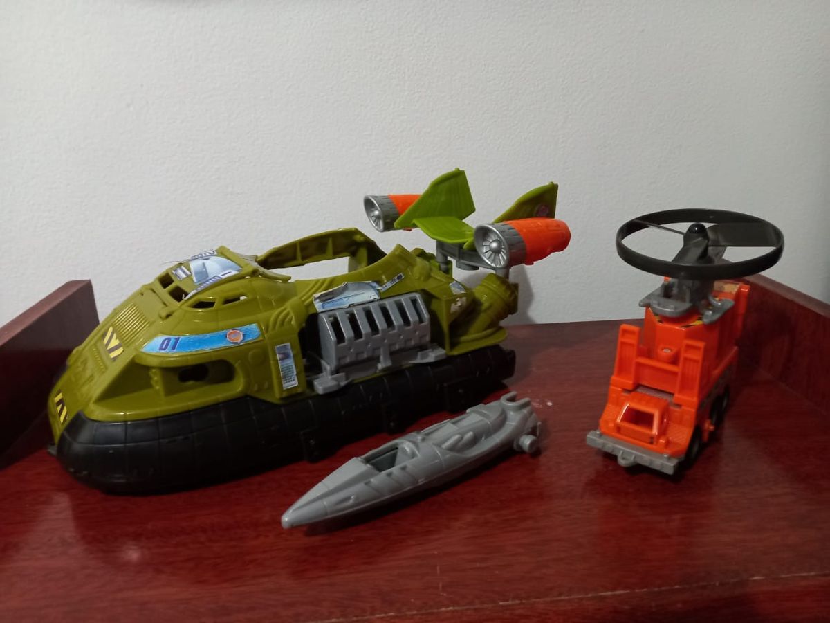 Matchbox Mega Rig Jungle Hovercraft (aerobarco) Mattel (vendo Peças ...