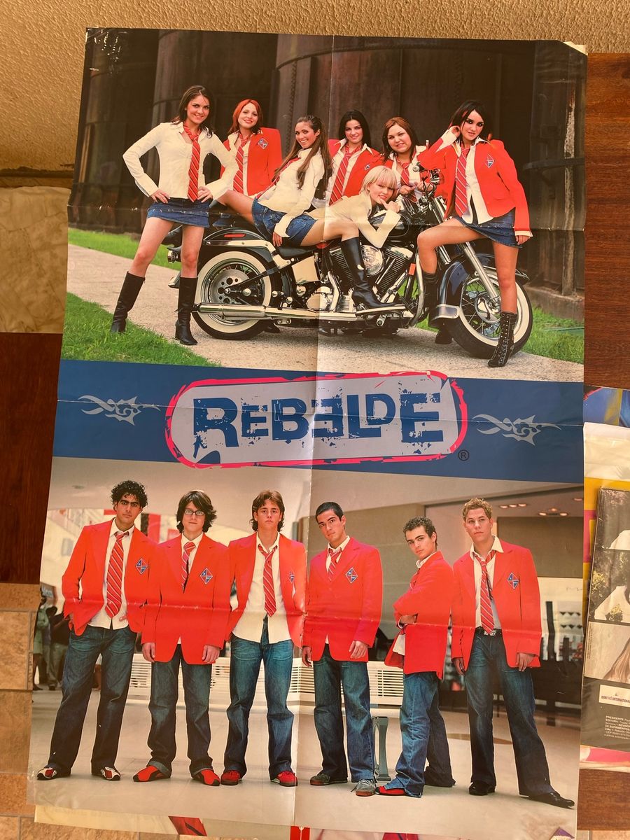 Material de Fans do Rebelde com Álbum de Posters , Álbum de Figurinhas ...