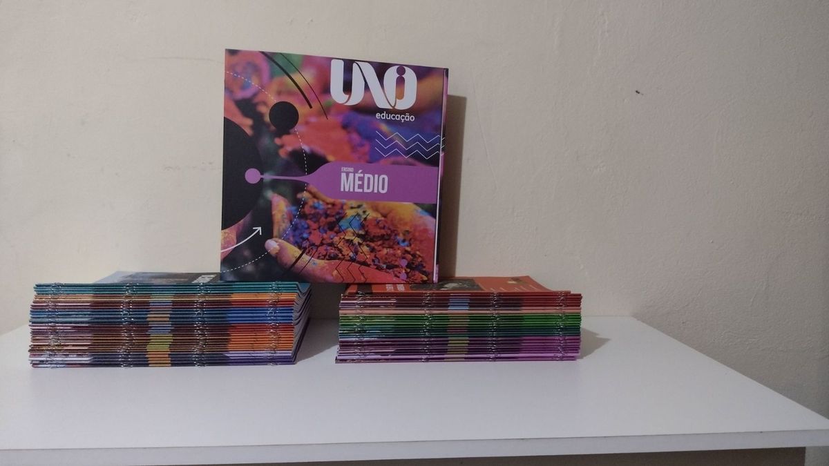 Material Didático Uno 1° Ano do Ensino Médio Perfeito Estado | Livro Uno Nunca Usado 82693516 ...