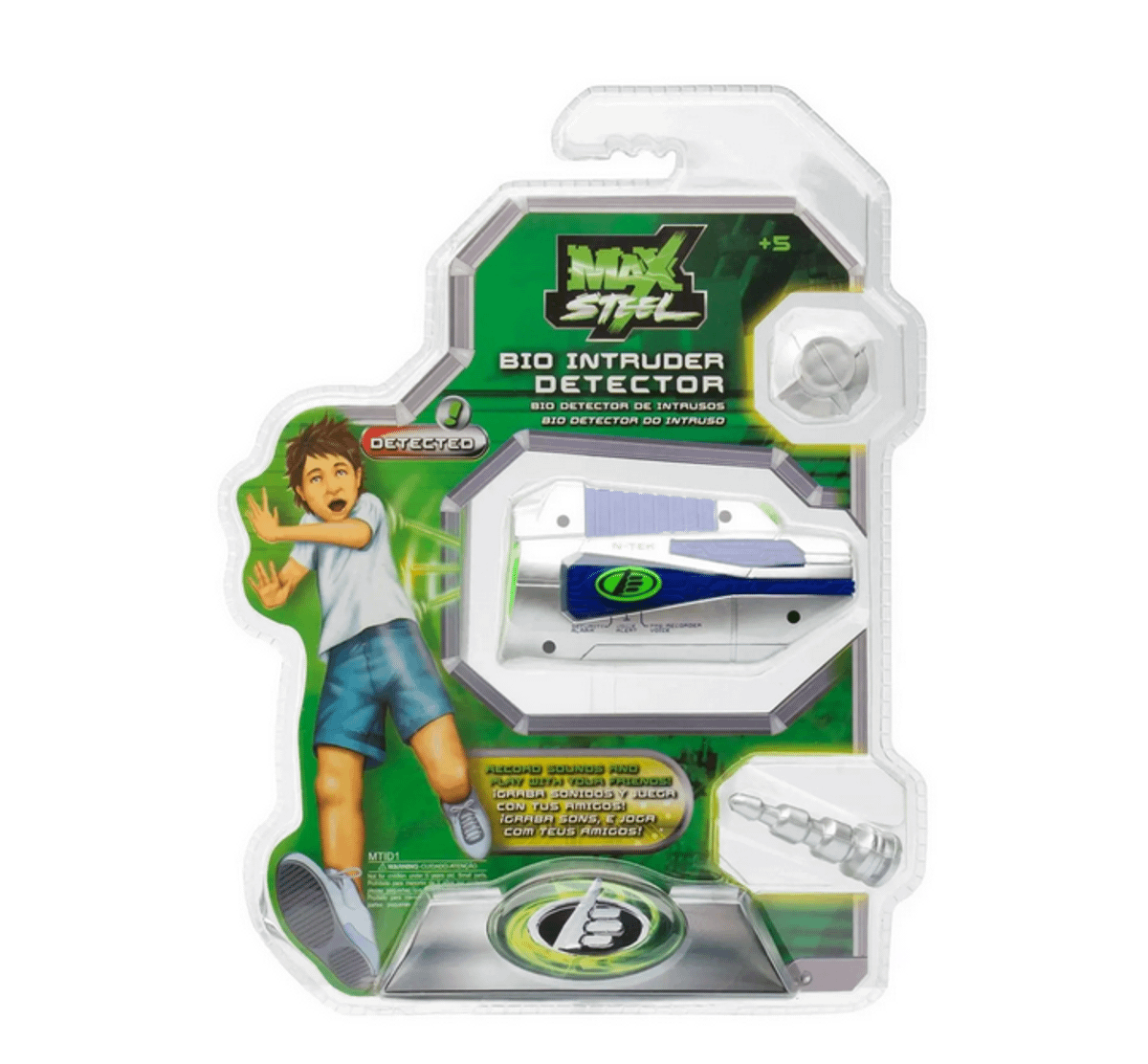 Max Steel Bio Intruder Detector - Gravador | Livro Toytek Nunca Usado ...