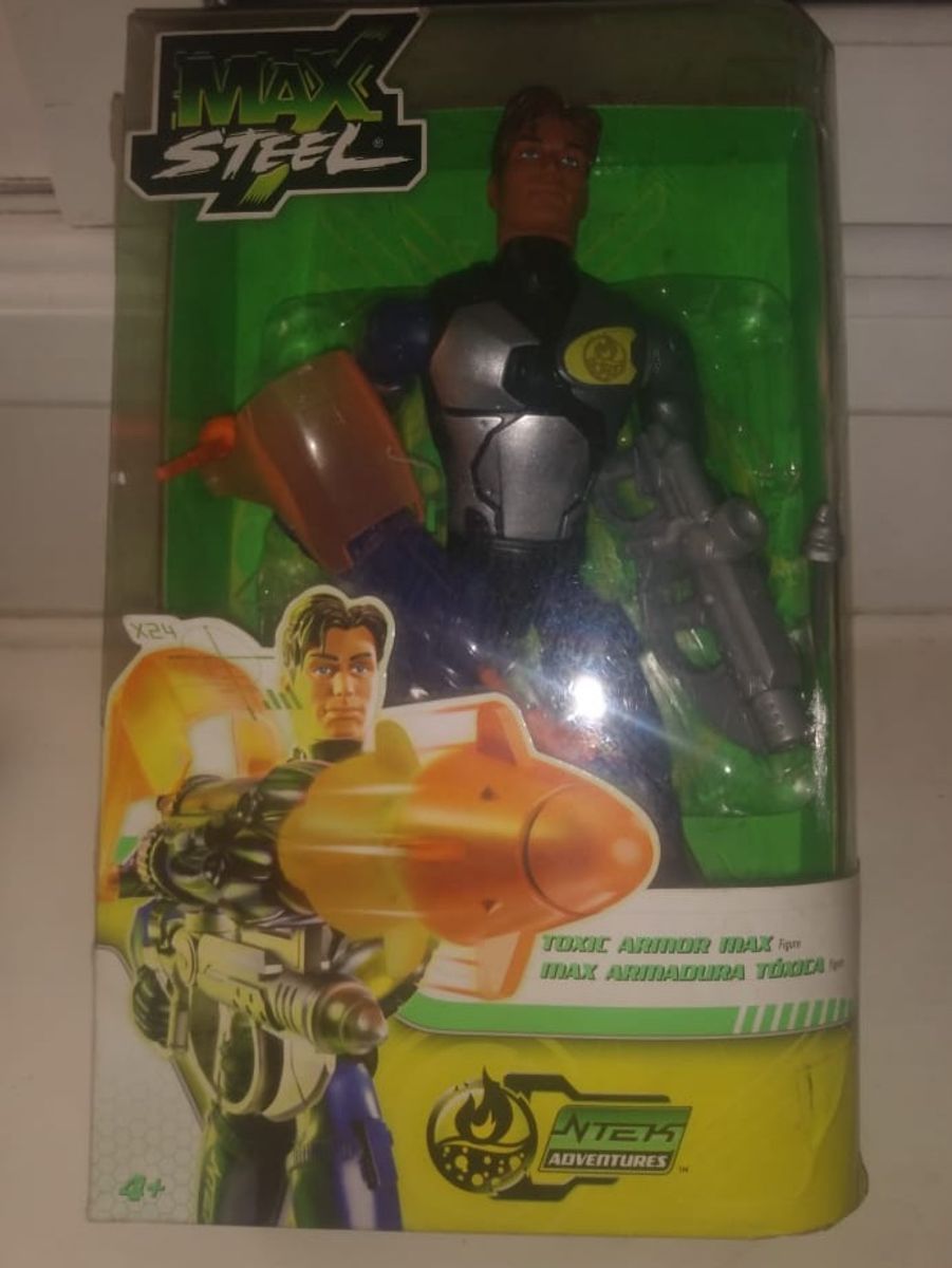 Max Steel Ntek Adventures Toxic Armor Mattel Lacrado Raro | Brinquedo ...