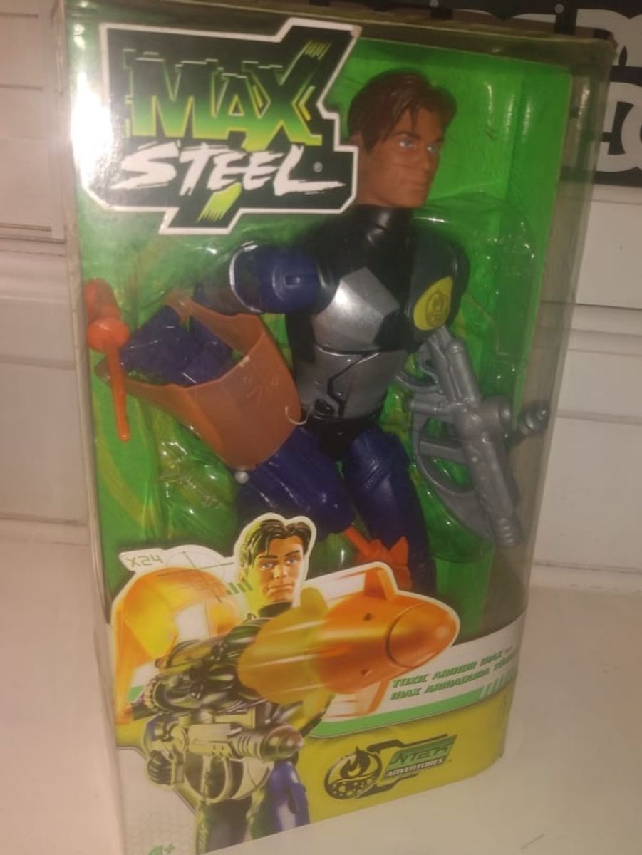 Max Steel Ntek Adventures Toxic Armor Mattel Raro Lacrado | Brinquedo ...