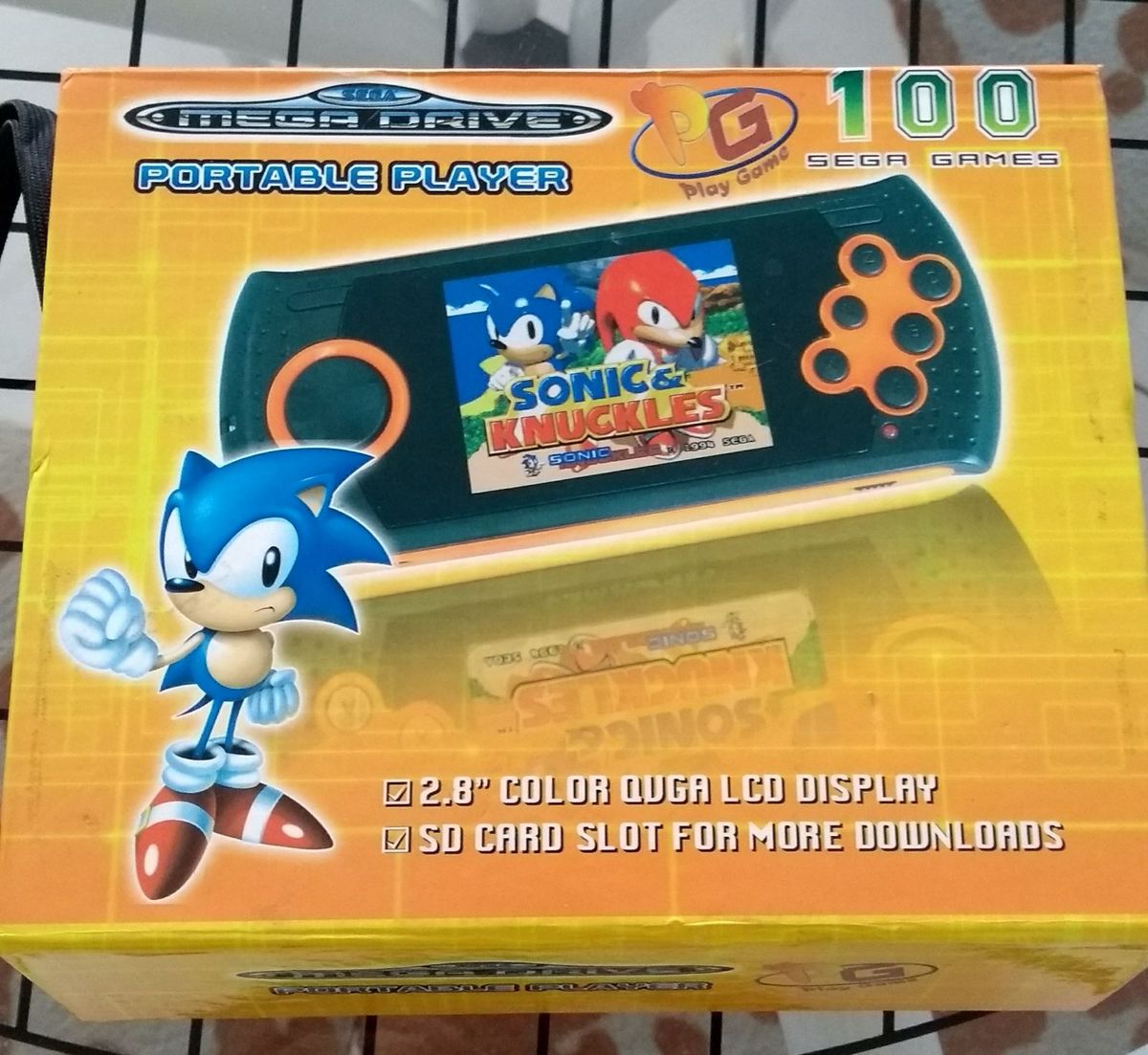 Mega Drive Portátil + 100 Jogos Na Memória | Console de Videogame Play ...