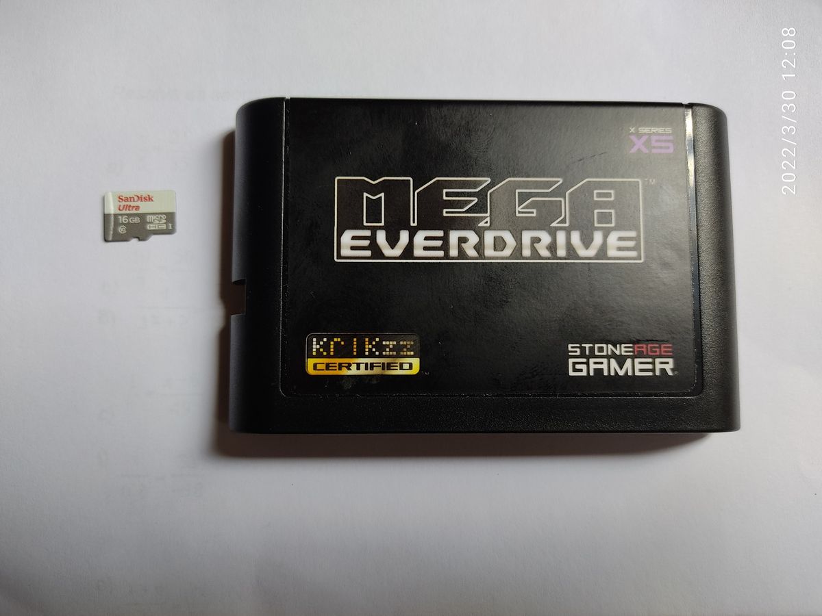 Mega Everdrive X5 Krikzz para Mega Drive Original +16gb | Jogo de ...