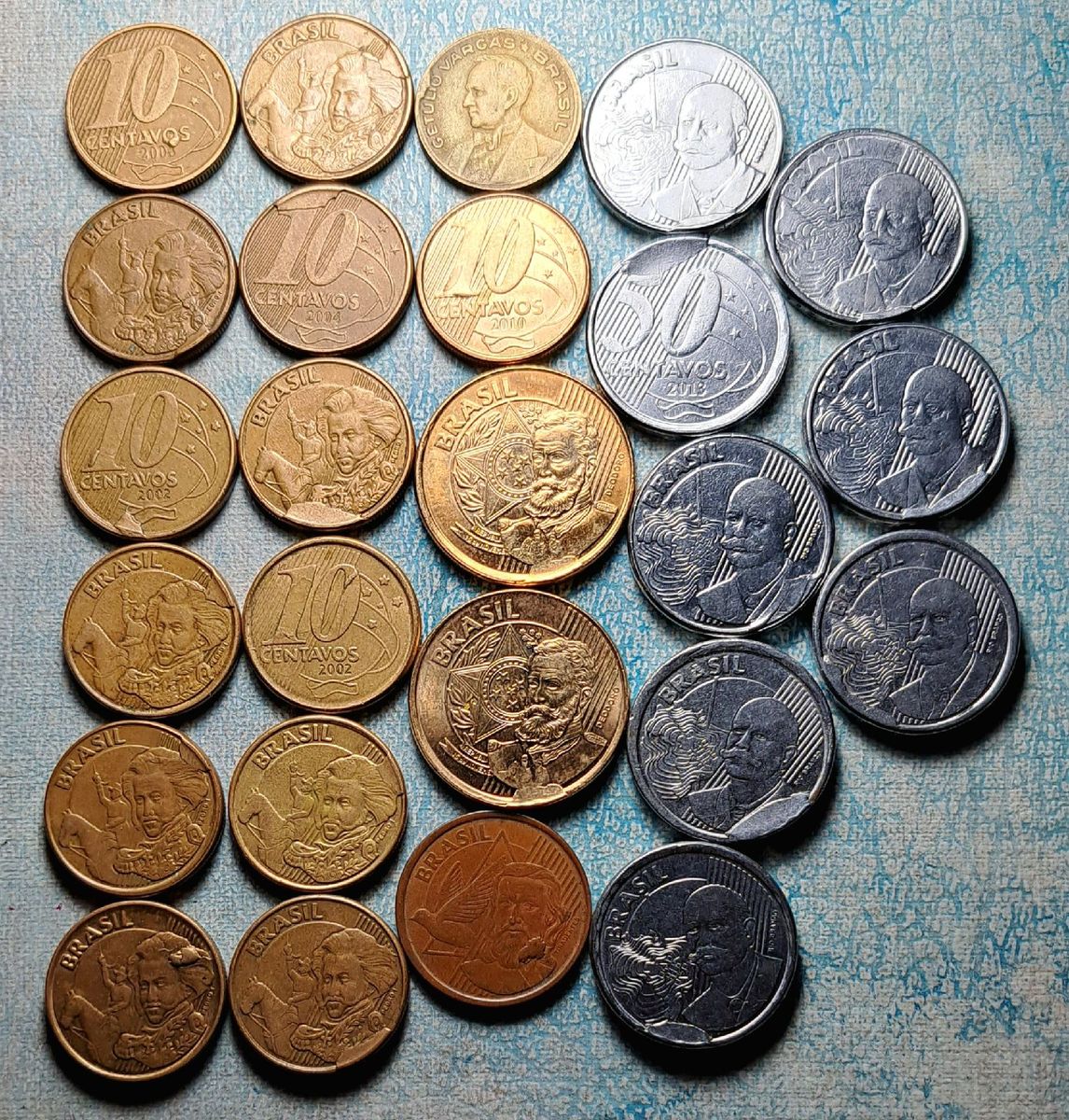 Mega Lote 25 Moedas com Anomalias Tipo Cunho Quebrado | Cacareco Usado ...