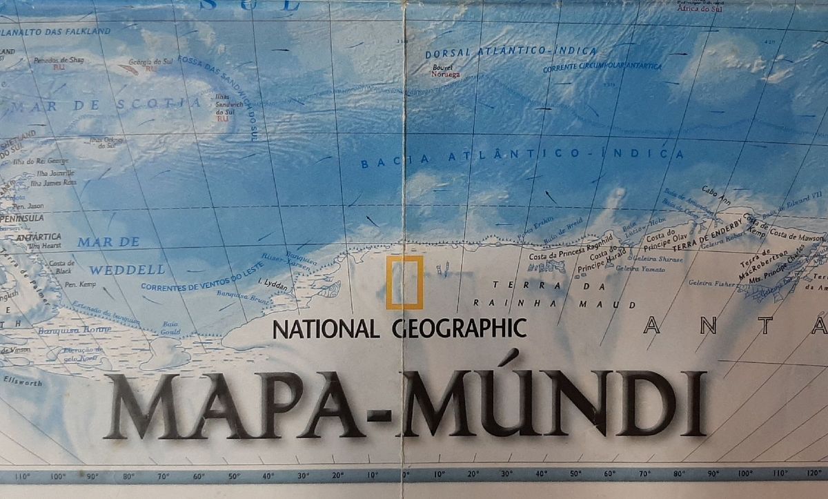 Mega Poster Mapa Mundi da National Geographic com Dois Lados | Livro ...