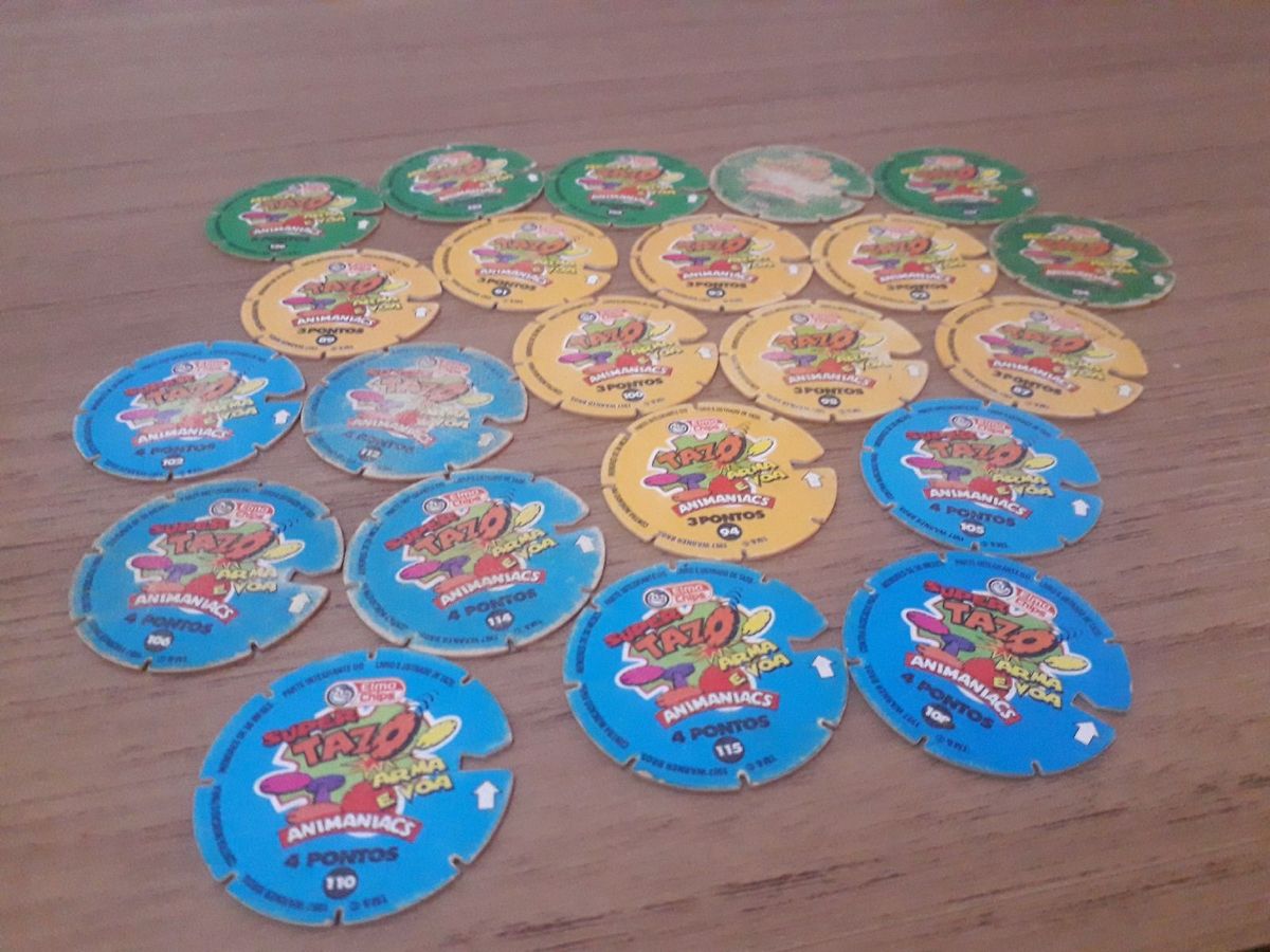 Mega Tazo Animaniacs com 22 Peças | Móvel de Antiquário Elma Chips ...