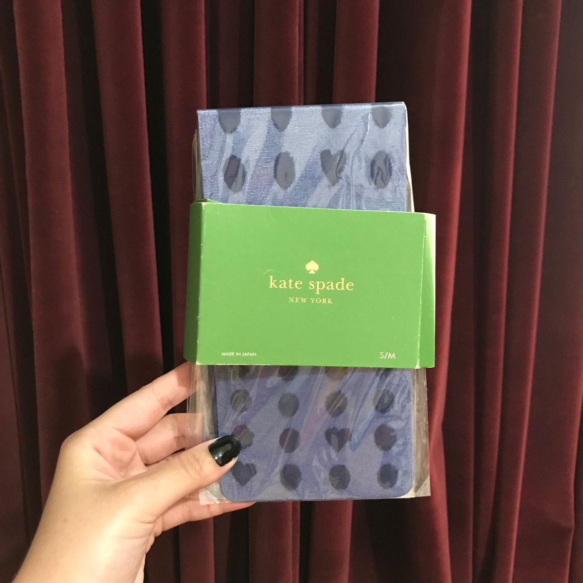 Meia Calça Azul Estampada de Bolinhas e Coração | Calça Feminina Kate ...