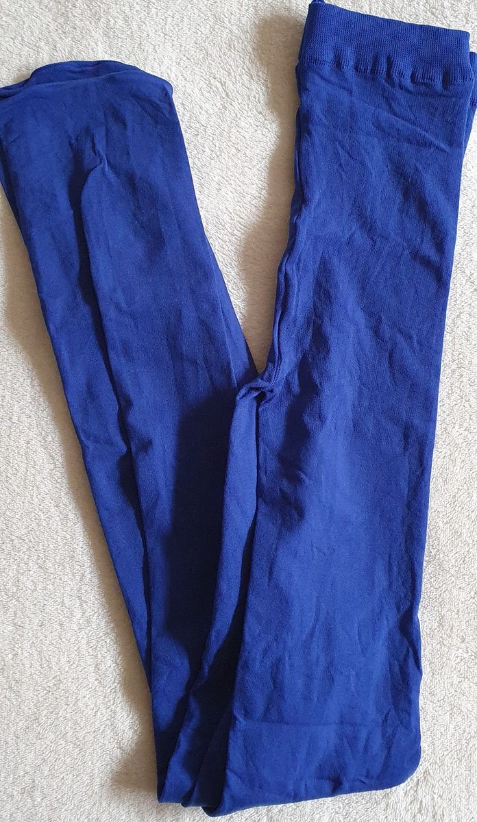Meia-calça Azul Royal Nova | Meia Calça Feminina Nunca Usado 74784033 ...