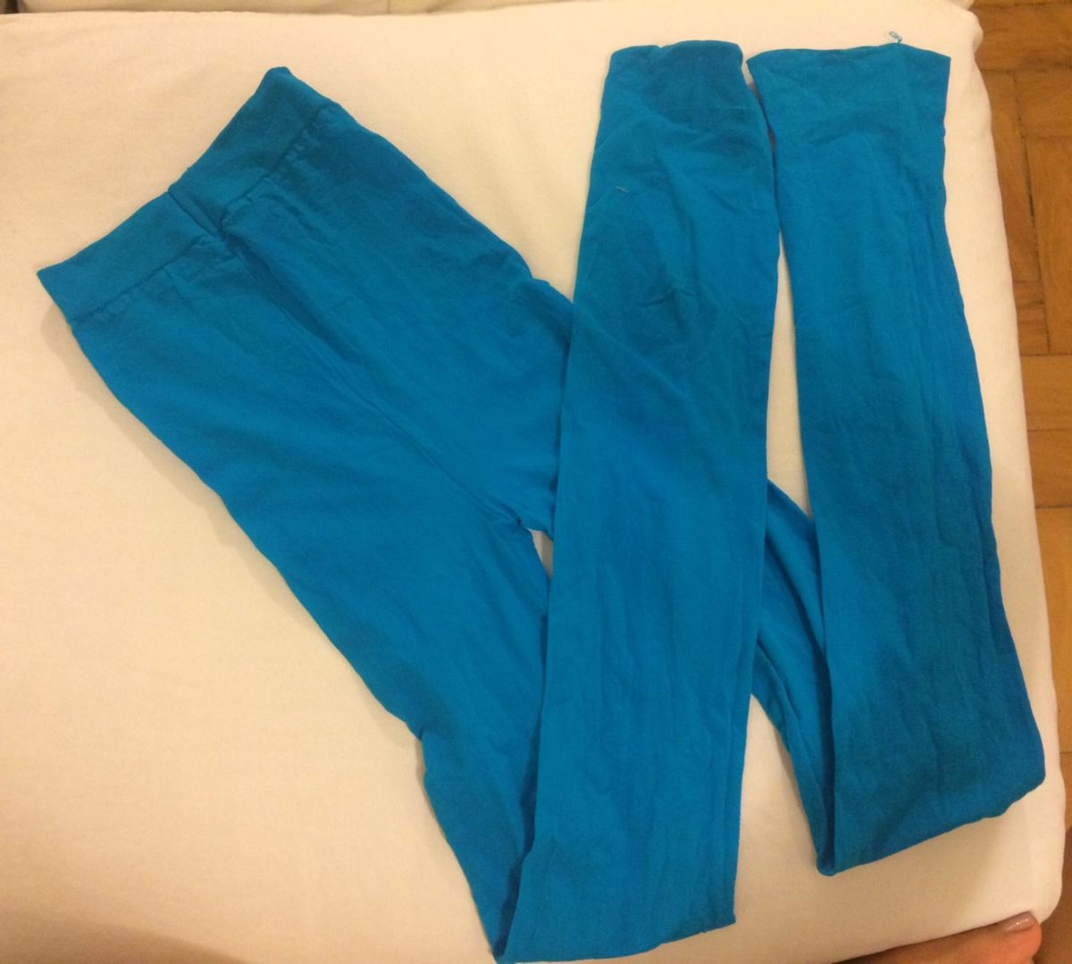 Meia Calça Azul Turquesa Tam Unico | Meia Calça Feminina Usado 20033176 ...